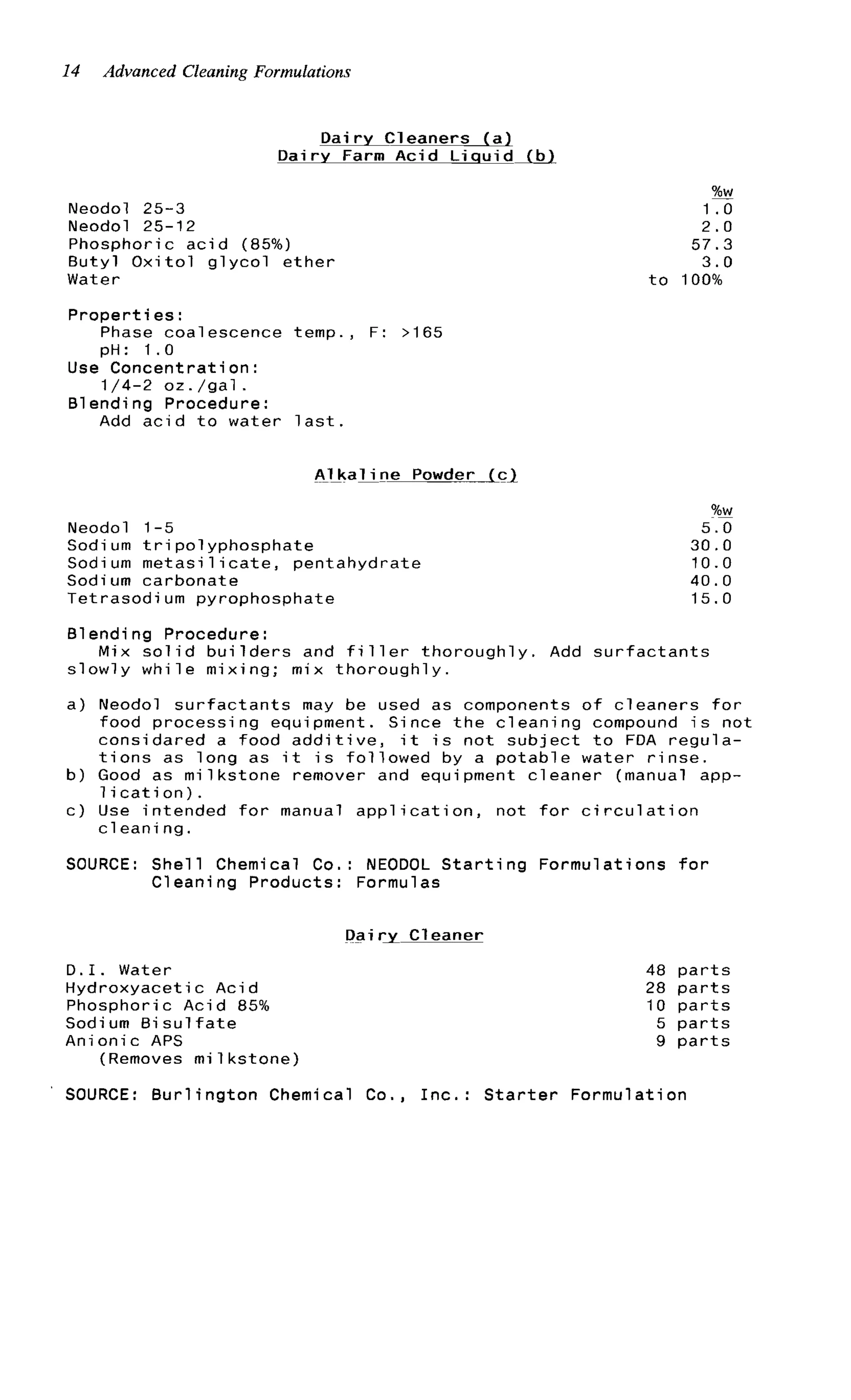 Advanced cleaning product formulations Vol. 2 | PDF
