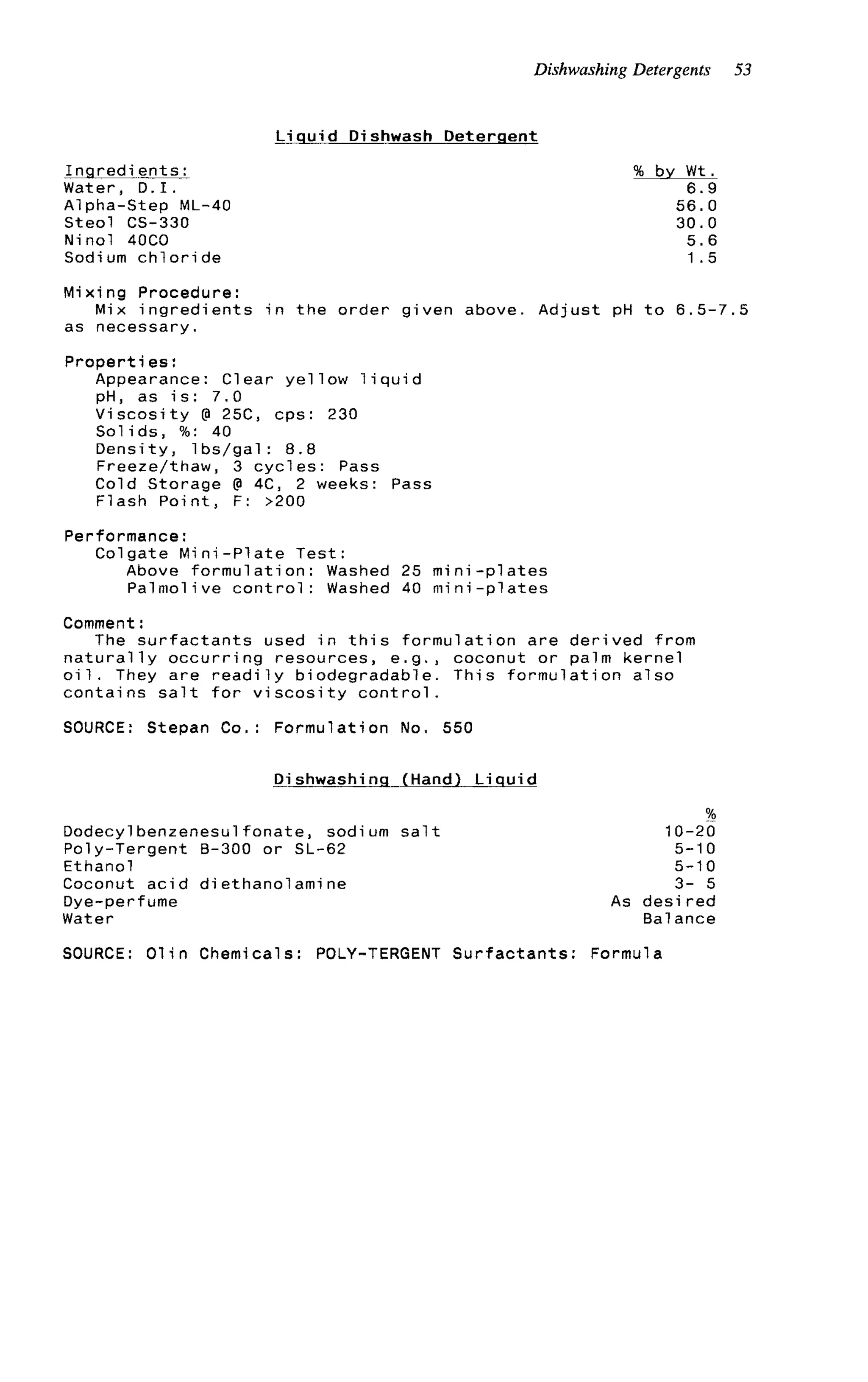 Advanced cleaning product formulations Vol. 2 | PDF