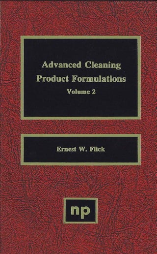 Advanced cleaning product formulations Vol. 2 | PDF