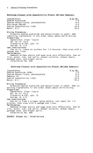 Advanced cleaning product formulations Vol. 2 | PDF | Skin Care | Beauty