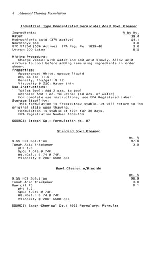 Advanced cleaning product formulations Vol. 2 | PDF | Skin Care | Beauty