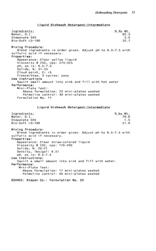 Advanced cleaning product formulations Vol. 2 | PDF