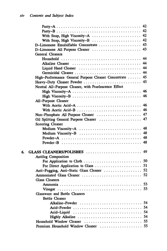 Advanced cleaning product formulations Vol. 4 | PDF