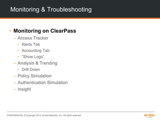 Advanced ClearPass Workshop | PPTX