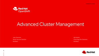 Red Hat Advanced Cluster Manager Details | PDF
