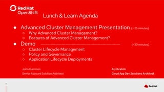 Red Hat Advanced Cluster Manager Details | PDF