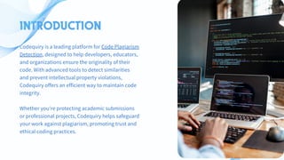 Advanced Code Plagiarism Detection: Codequiry | PDF | Computer Software and Applications | Computing