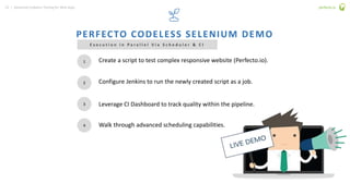 Advanced Codeless Testing for Web Apps | PPTX