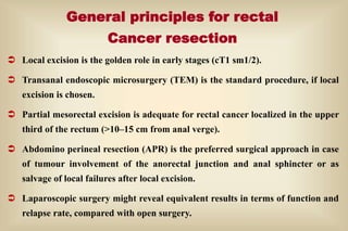 Advanced colorectal cancer | PPT