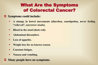 Advanced colorectal cancer | PPTX