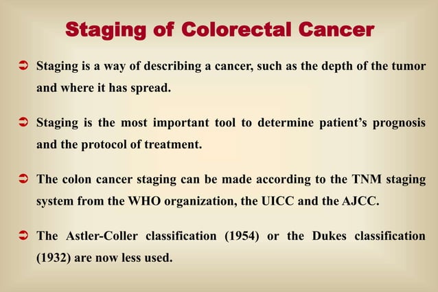 Advanced colorectal cancer | PPT