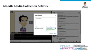 Advanced commenting capabilities using the Moodle Media Collection ...