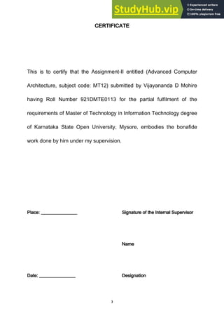 Advanced Computer Arch Assign II | PDF