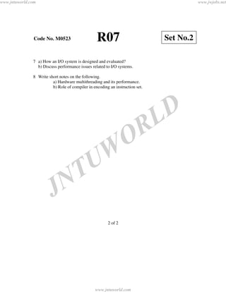 Advanced computer architecture | PDF