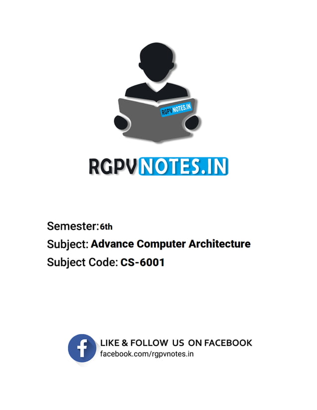 Advanced Computer Architecture Unit 5 Pdf