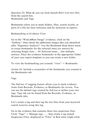 Advanced Computer ForensicsWindows EnCase Forensics LabDue d.docx