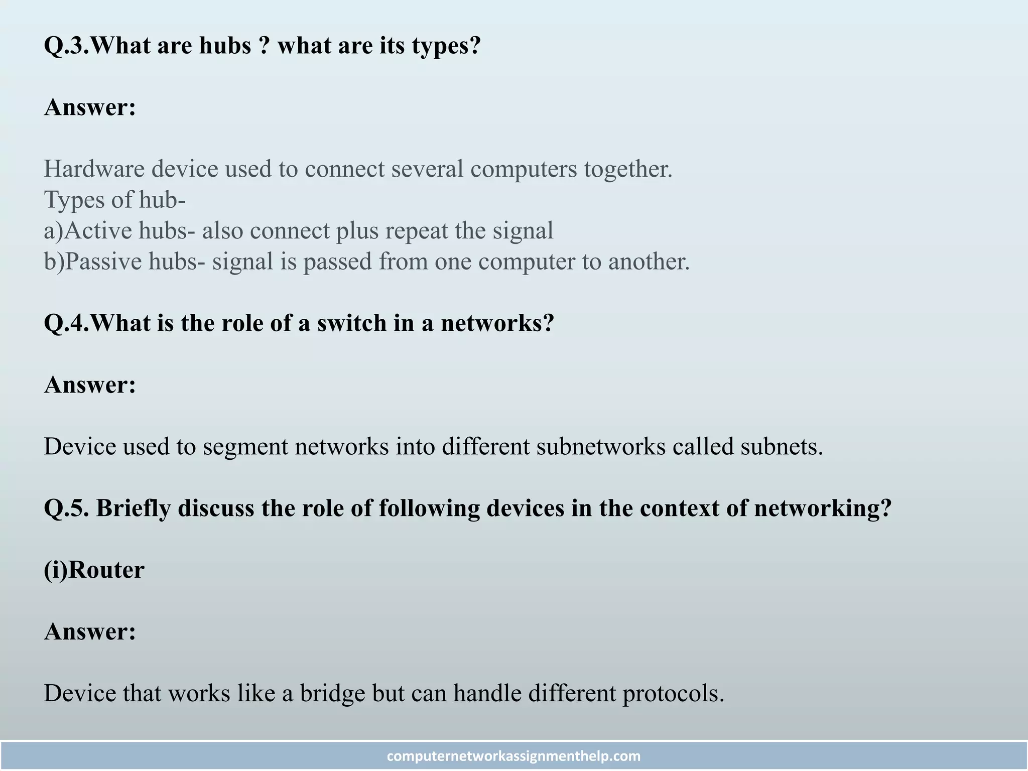 Advanced Computer Network Assignment Help | PPT