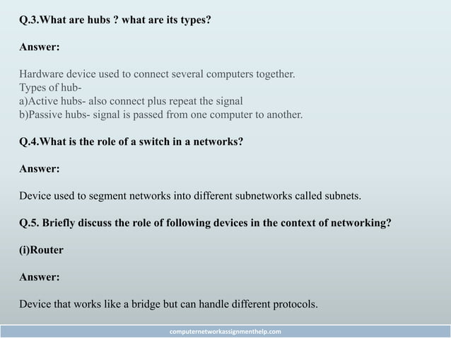 Advanced Computer Network Assignment Help | PPT