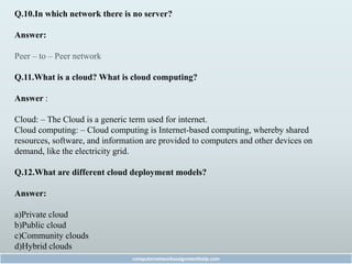 Advanced Computer Network Assignment Help | PPTX