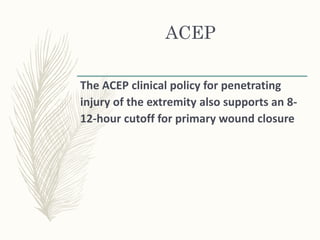 Advanced Concepts in Wound Management and Wound Care in the Emergency ...