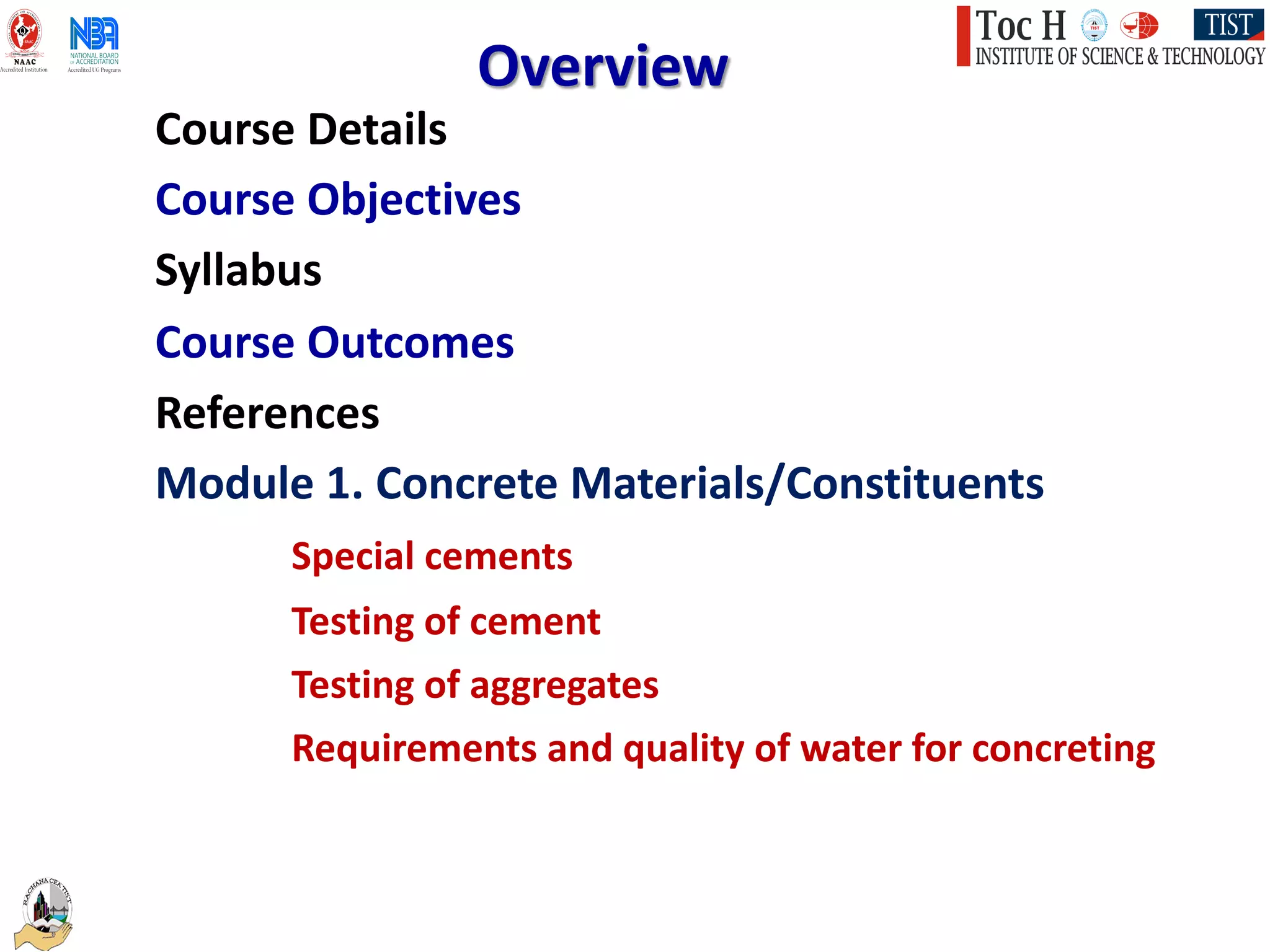 Advanced concrete technology | PDF | Civil Engineering Industry | Industries