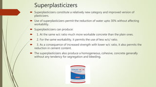 Advanced concrete technology | PPTX