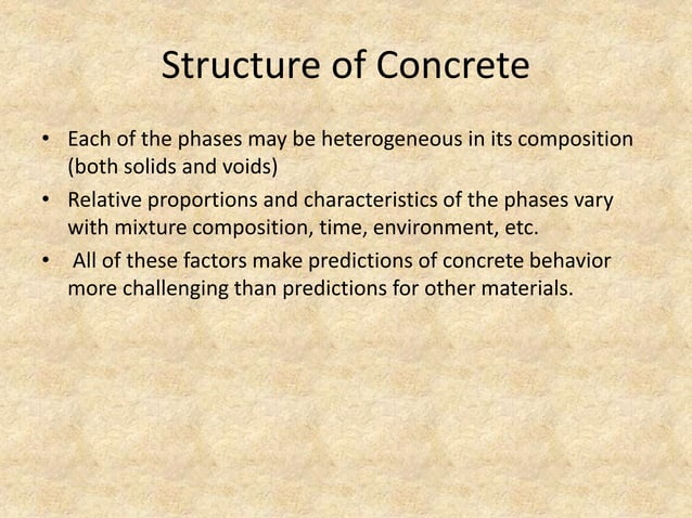Advanced concrete technology | PPTX | Geology | Science
