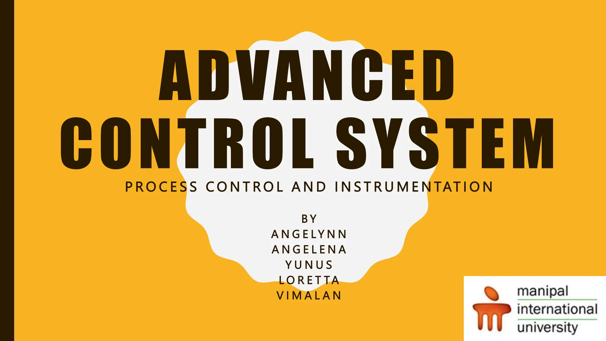 introduction to advanced control systems | PPTX