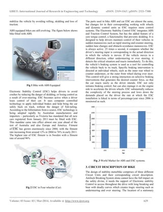 Advanced control systems in two wheeler and finding the collision site ...