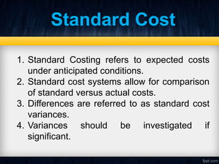 Standard Costing | PPT