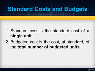 Standard Costing | PPT