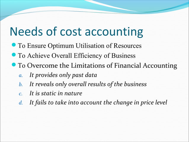 Advanced cost management | PPT