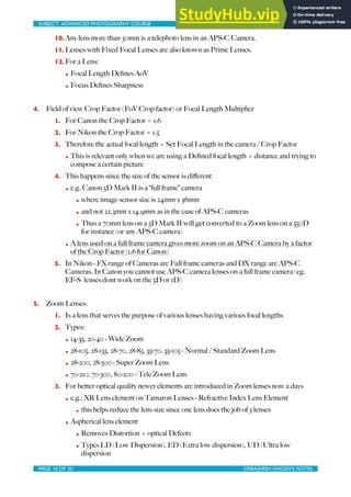 Advanced Course In Photography Basic Principles Of Photography | PDF