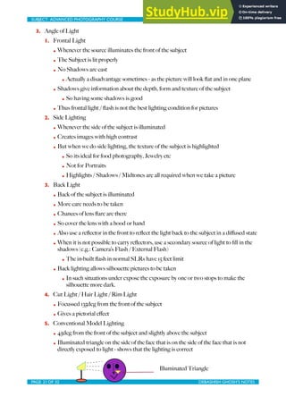 Advanced Course In Photography Basic Principles Of Photography | PDF