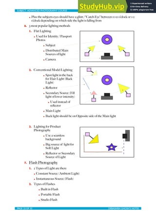 Advanced Course In Photography Basic Principles Of Photography | PDF
