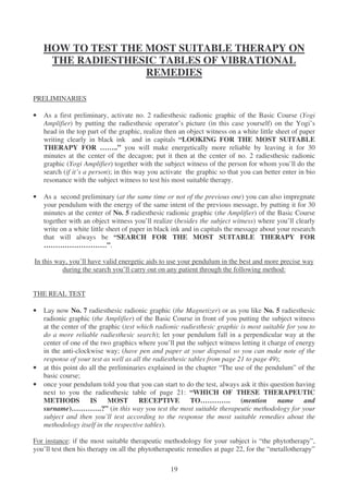 Advanced course of radionics and radiesthesia | PDF