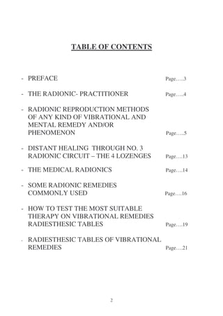 Advanced course of radionics and radiesthesia | PDF