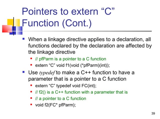 Advanced C programming | PPT