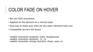 Advanced CSS Tricks and Techniques | PPT