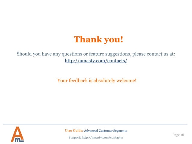 Advanced Customer Segments Magento Extension By Amasty User Guide Ppt
