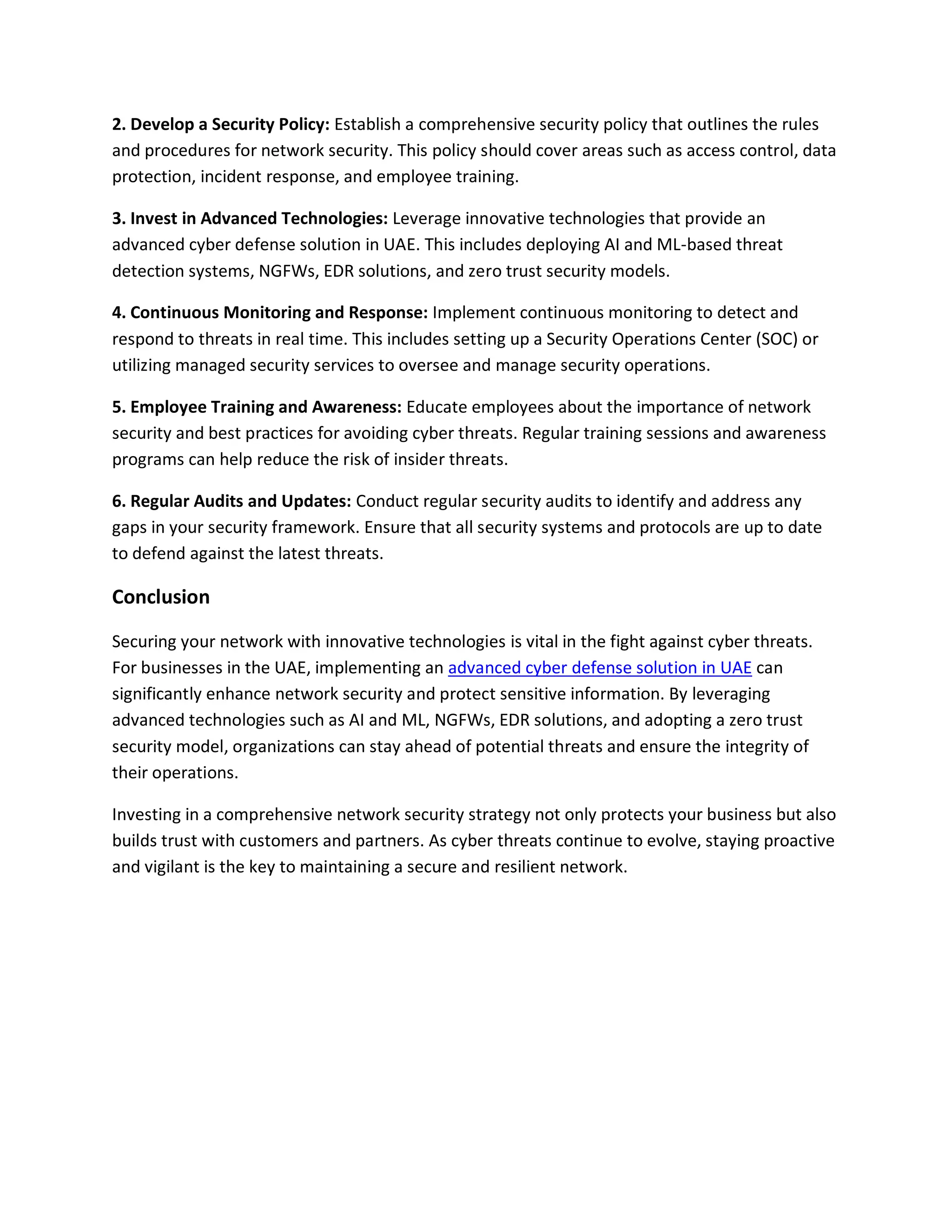 Securing Your Network with Innovative Technologies | PDF