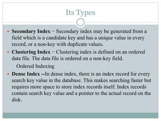 Overview of Storage and Indexing | PPTX