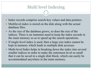 Overview of Storage and Indexing | PPTX