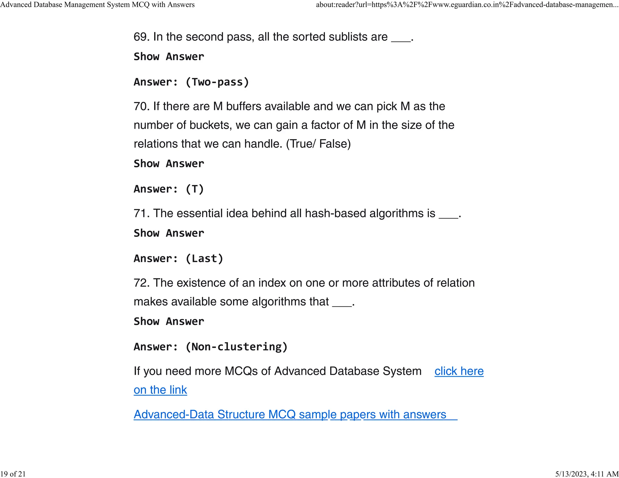 Advanced Database Management System MCQ with Answers_071802.pdf