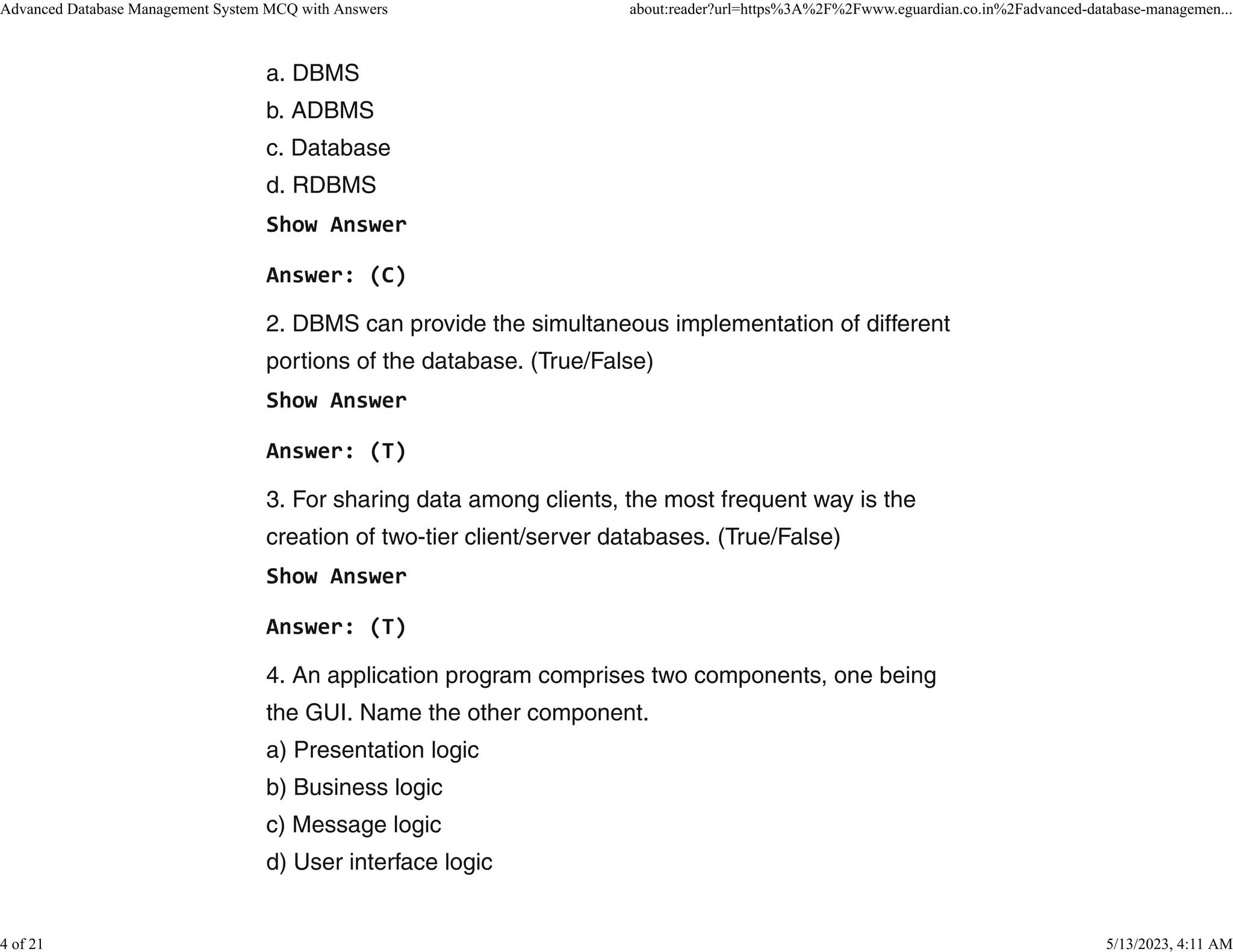 Advanced Database Management System MCQ with Answers_071802.pdf