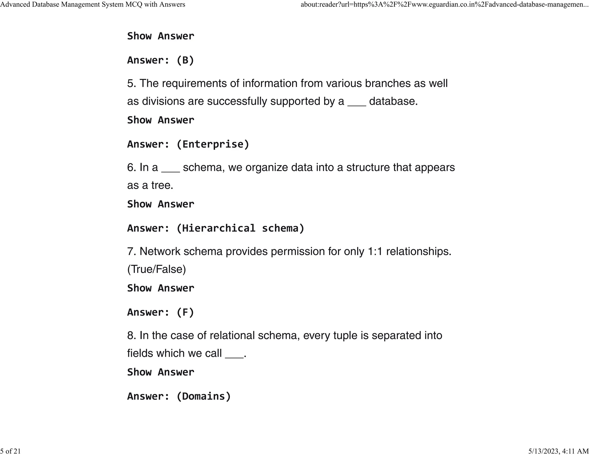 Advanced Database Management System MCQ with Answers_071802.pdf