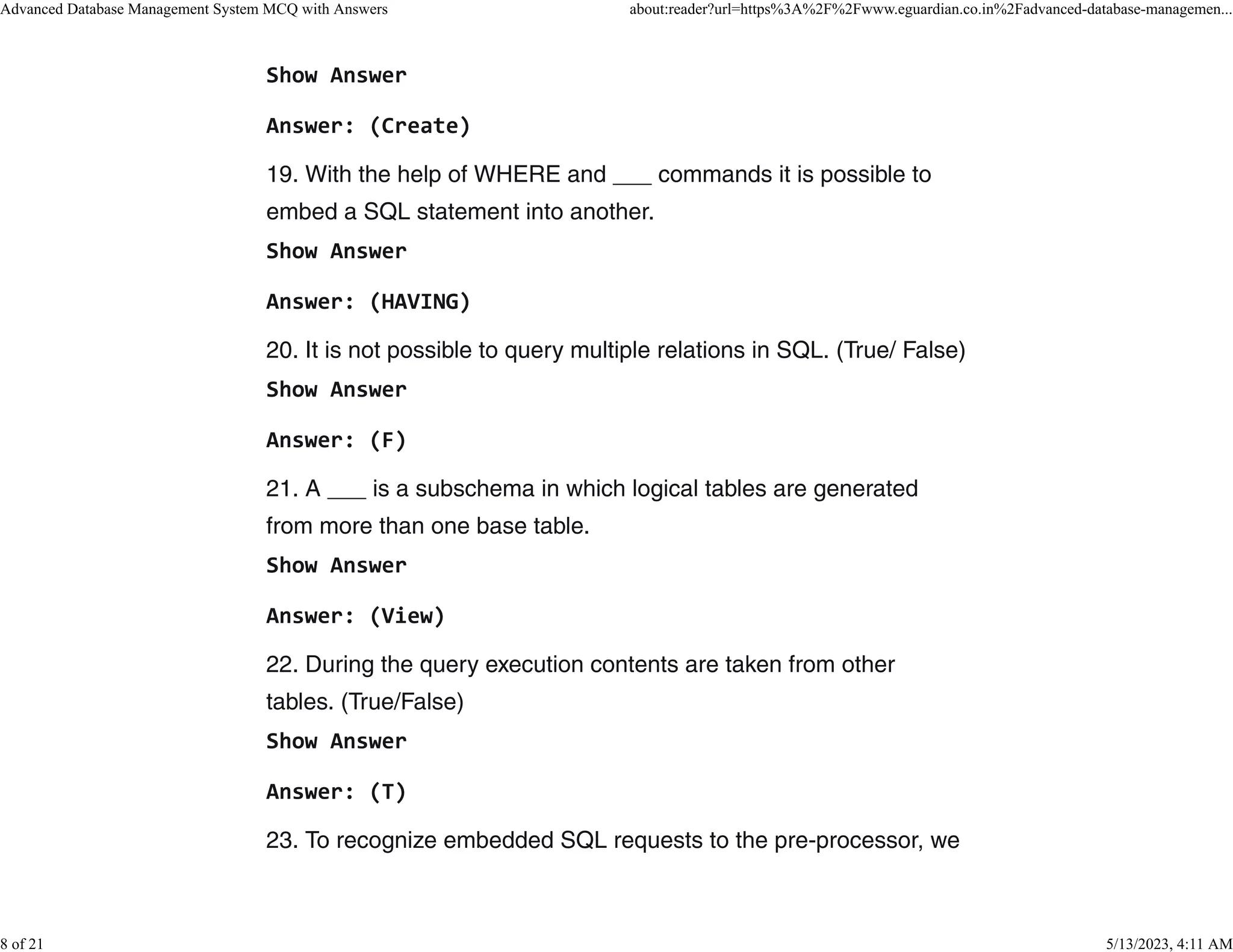 Advanced Database Management System MCQ with Answers_071802.pdf