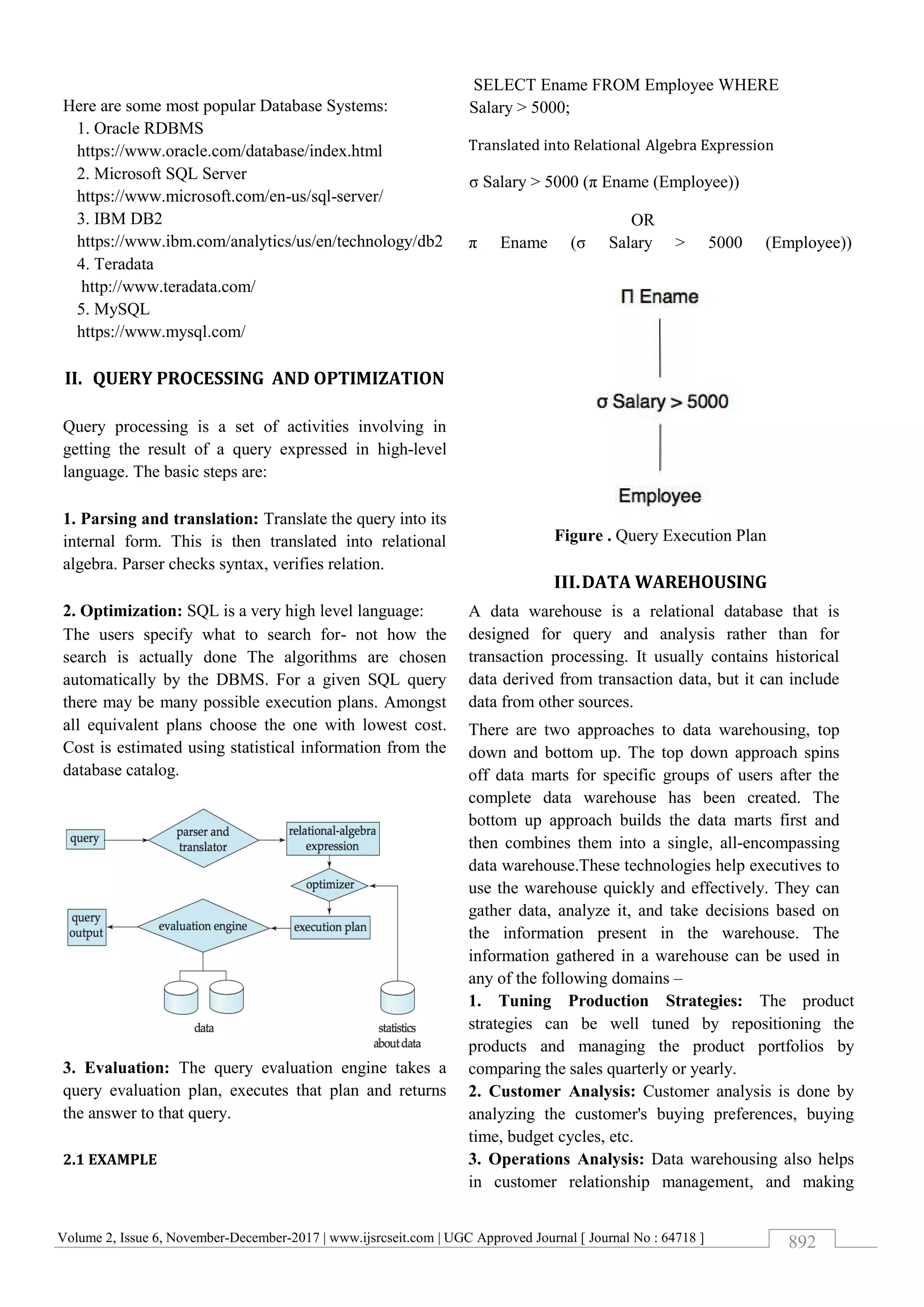 Advanced Database System Pdf
