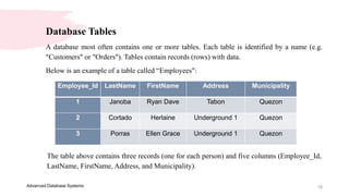 Advanced Database Systems - Presentation 1 with quiz.pptx