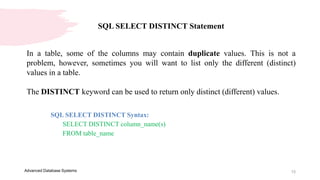 Advanced Database Systems - Presentation 2.pptx